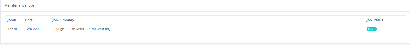 Reporting Maintenance